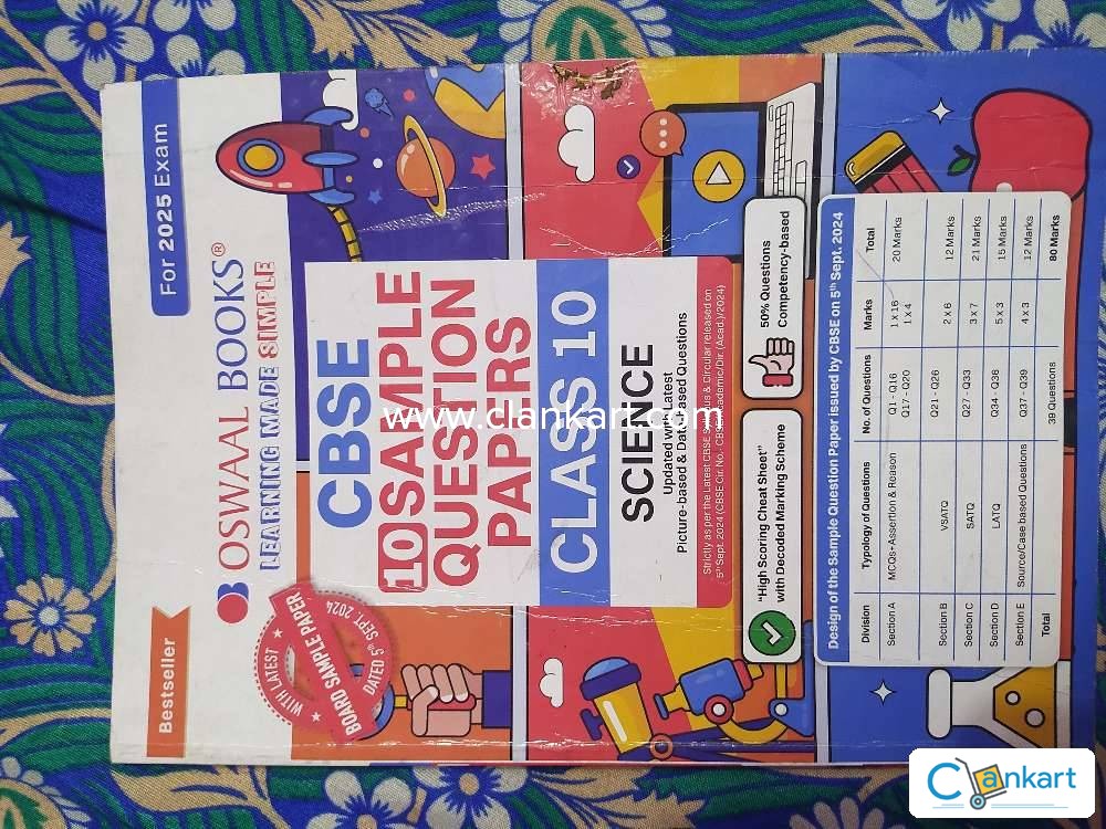 Buy 'Oswaal Books-cbse Class 10 Sample Question Papers Science (with ...