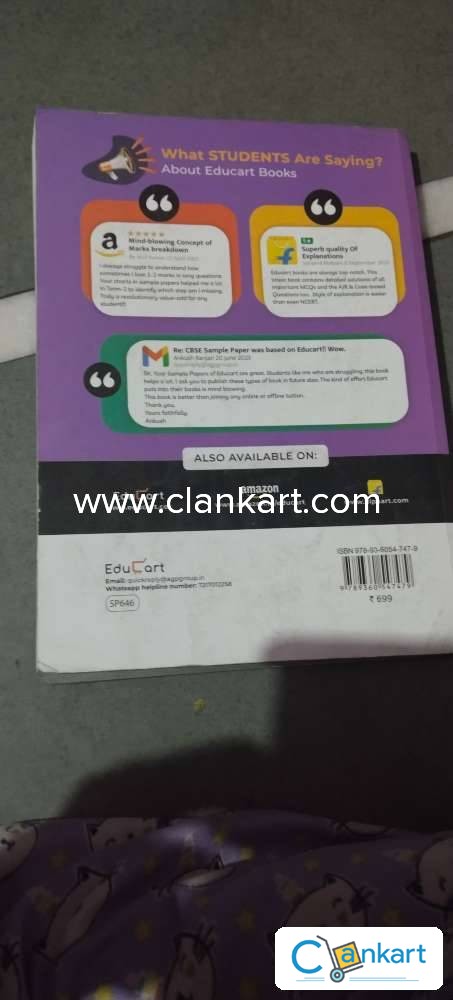 Buy 'Educart CBSE Question Bank Class 10 Mathematics 2024-25 (As Per ...