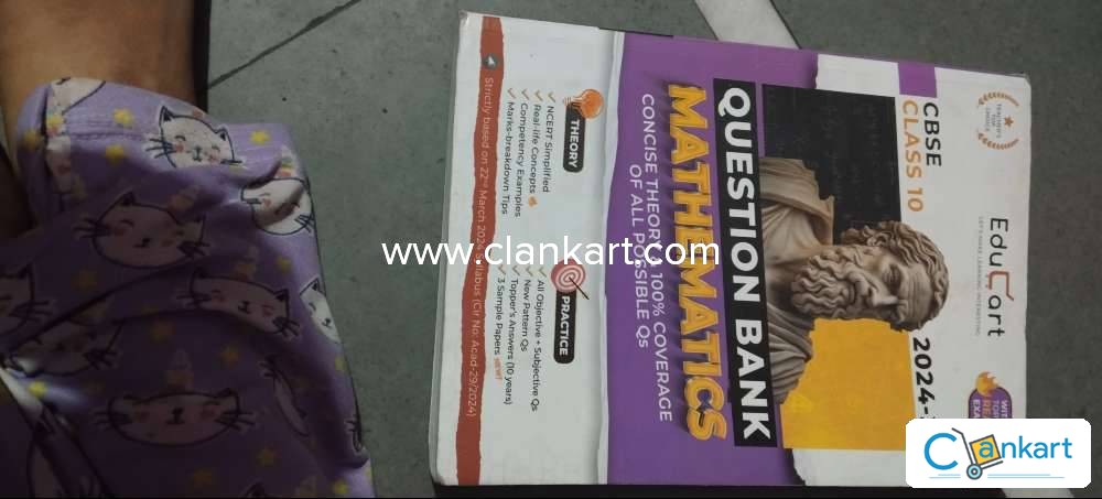 Buy 'Educart CBSE Question Bank Class 10 Mathematics 2024-25 (As Per ...