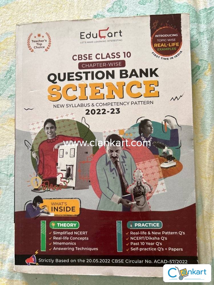 Buy 'Educart CBSE Class 10 SCIENCE New Question Bank Book For 2022-23 ...