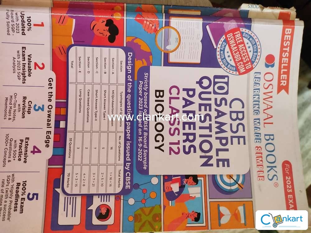 Buy 'Oswaal CBSE Sample Question Papers Class 12 Biology (For 2023 Exam ...