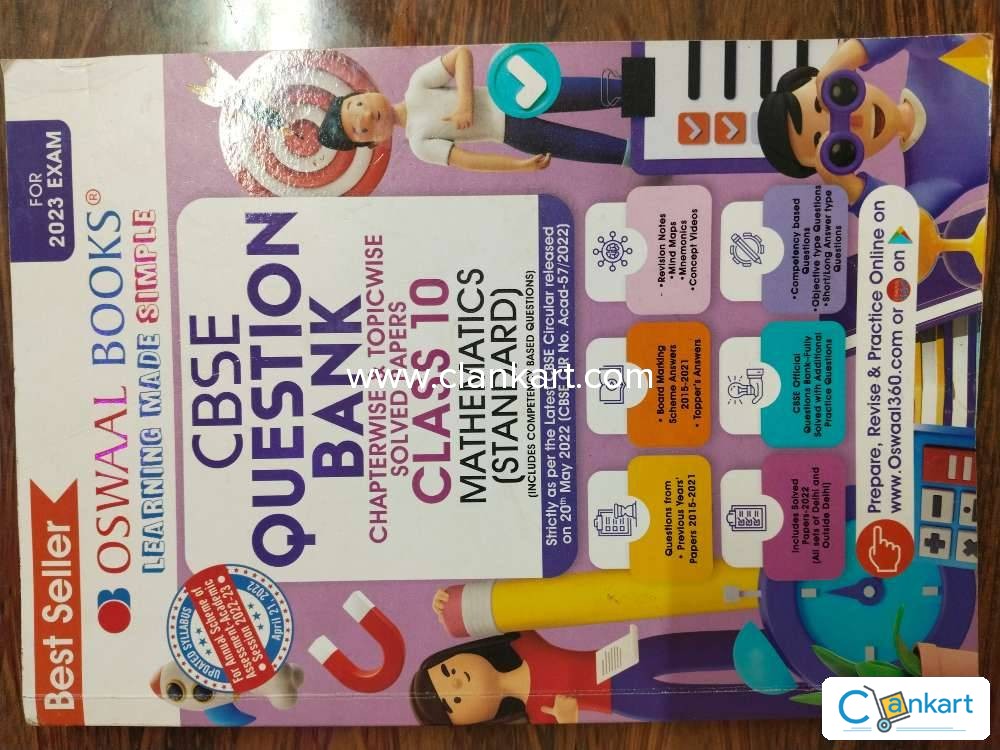 Buy 'Oswaal CBSE Class 10 Mathematics Standard Chapterwise & Topicwise ...