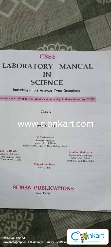 Buy 'Science Laboratory Book' Book In Excellent Condition At Clankart.com