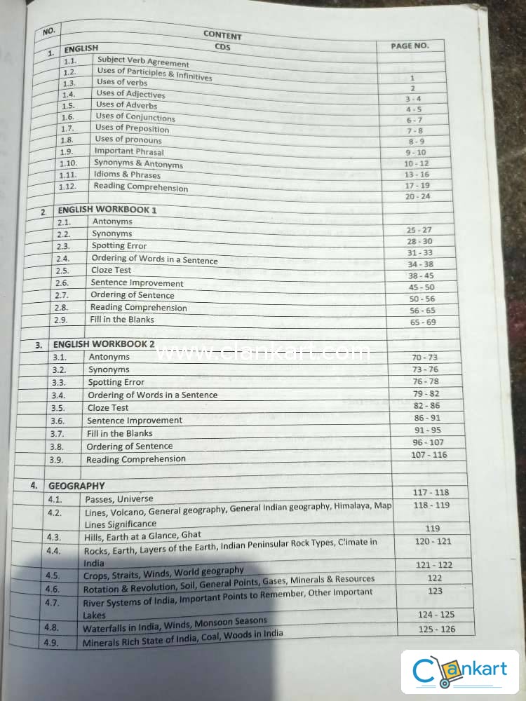 Buy 'Combined CDS(OTA) BOOK DDE PUBLICATION' Book In Excellent ...