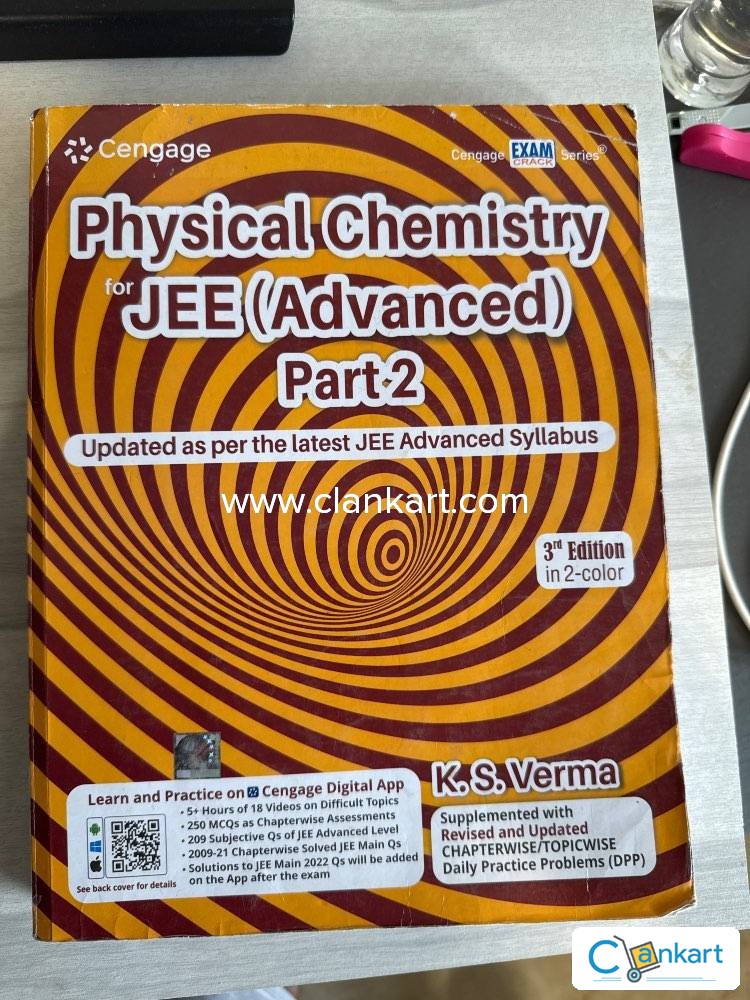 Buy 'CENGAGE Physical Chemistry For JEE(ADVANCED) Part2' Book In ...
