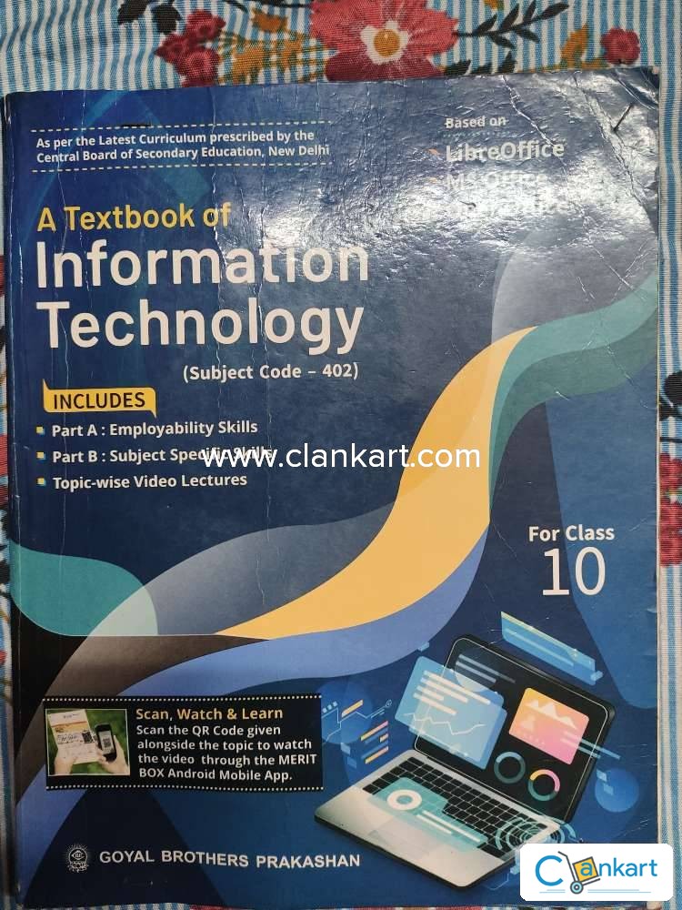 Buy 'CLASS 10 INFORMATION TECHNOLOGY BOOK 8839044300' Book In Good ...
