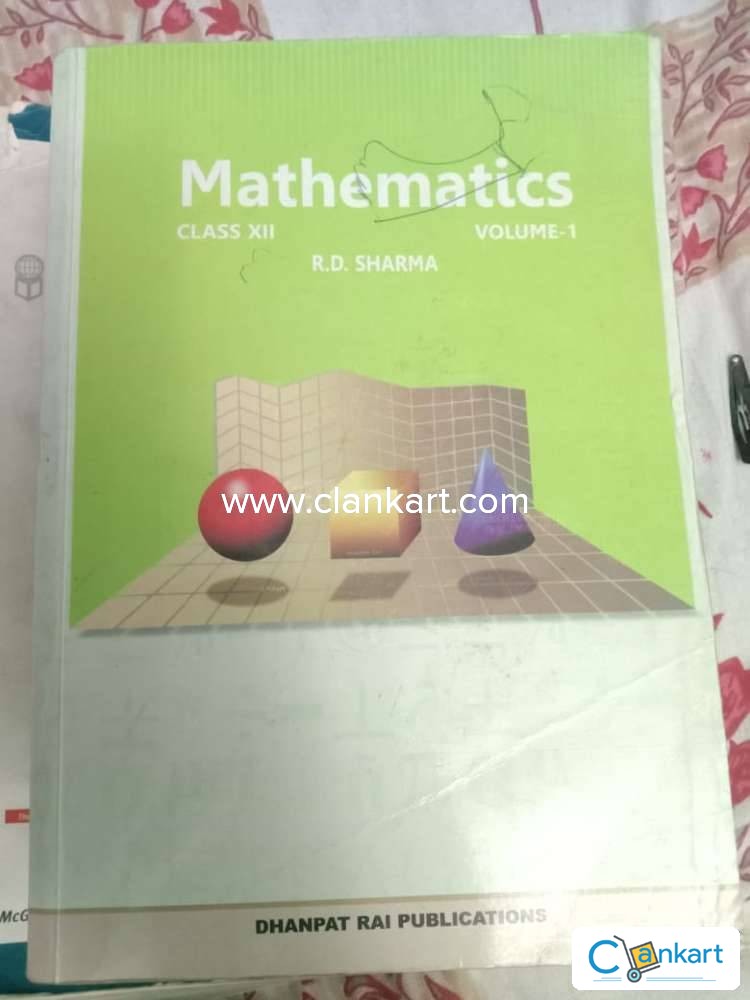 Buy 'Mathematics For Class 12 By R D Sharma (Set Of 2 Volume) (2018-19 ...