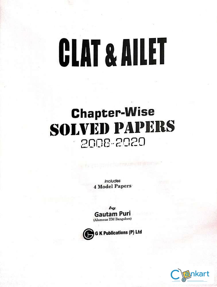 Buy 'Clat & Ailet 2021 Chapter Wise Solved Papers 2008-2020' Book In ...