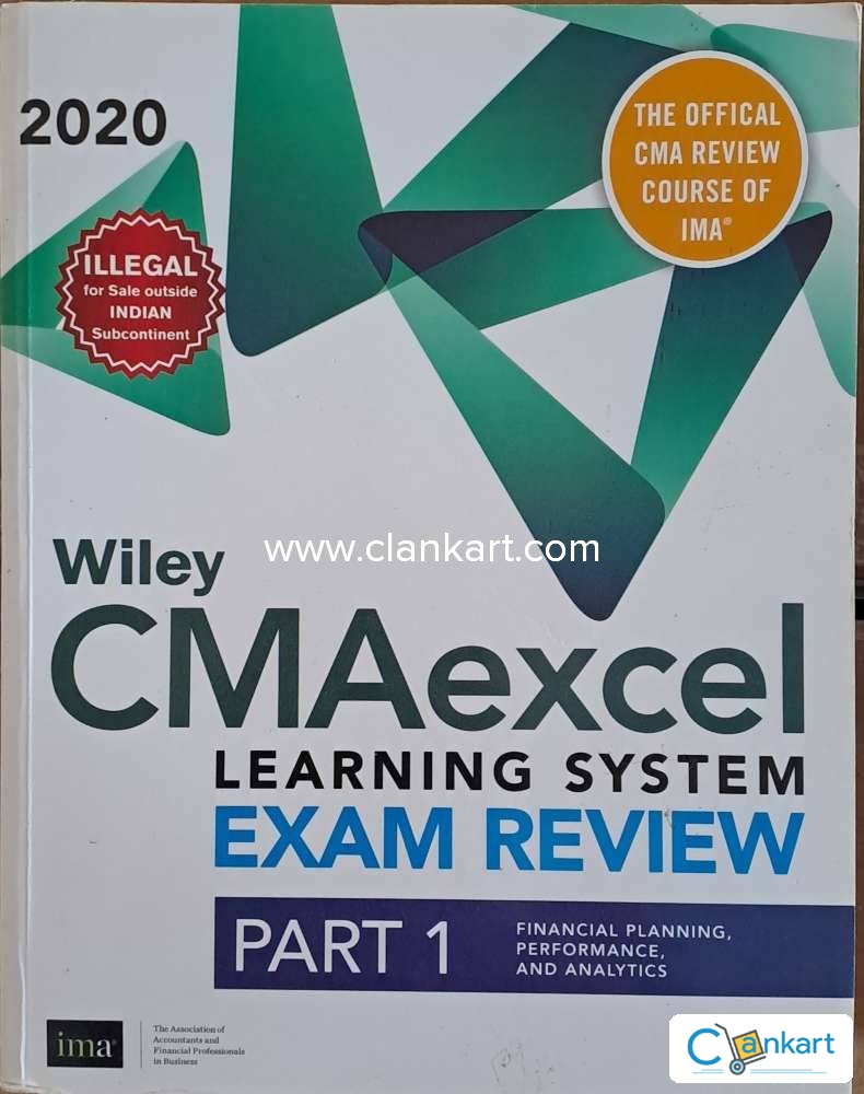 Buy 'Wiley CMA Excel Part 1 And Part 2' Book In Excellent Condition At ...
