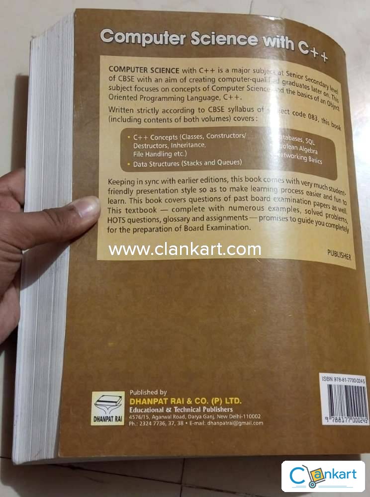 Buy 'Computer Science With C++ Class : XII (Set Of 2 Vols)' Book In ... Buy 'Computer Science With C++ Class : XII (Set Of 2 Vols)' Book In ...