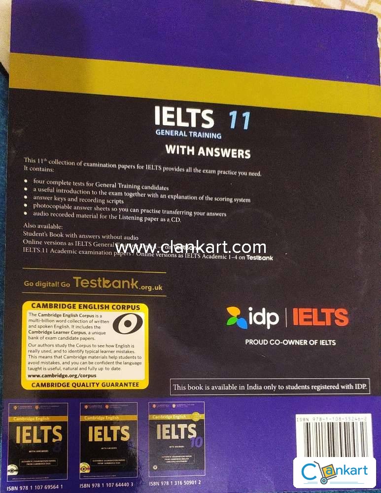 Buy 'IELTS 11' Book In Excellent Condition At Clankart.com
