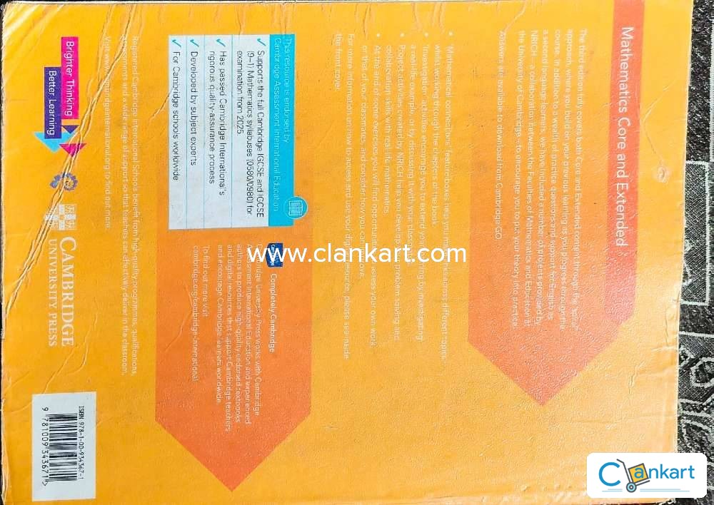 Buy 'Cambridge IGCSE™ Mathematics Core And Extended Coursebook With ...