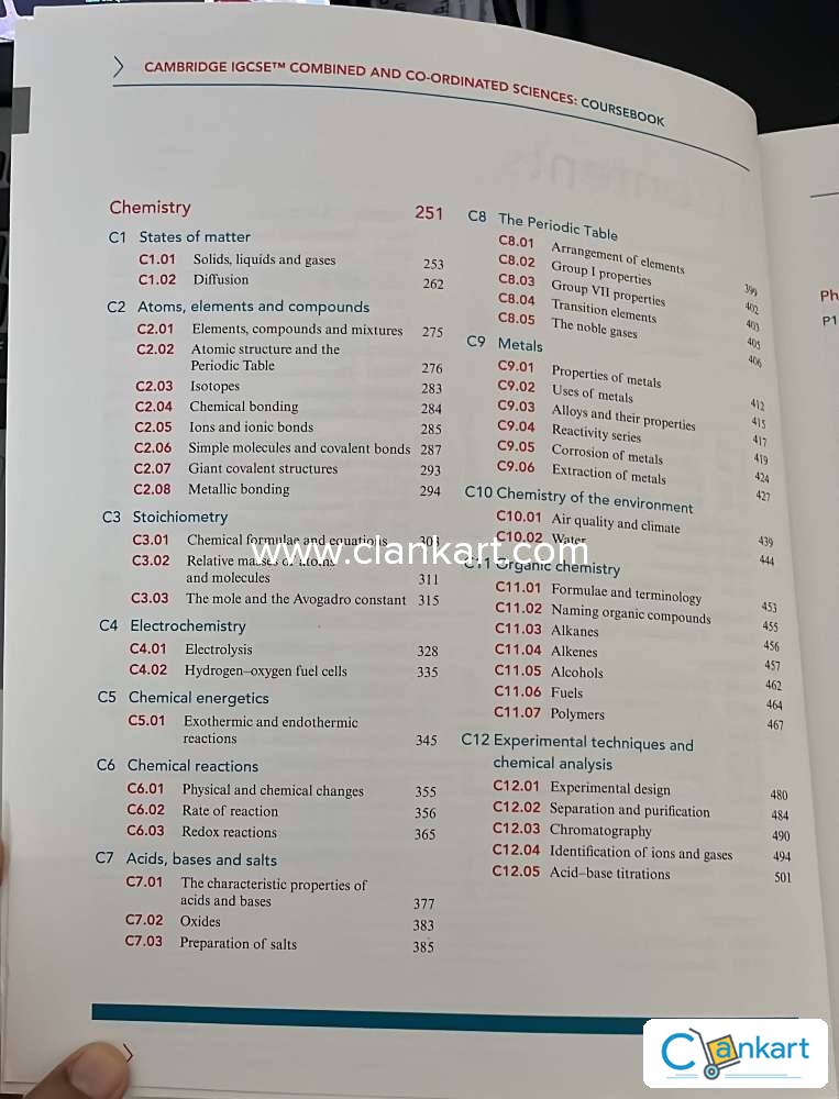 Buy 'Cambridge IGCSE™ Combined And Co-ordinated Sciences Coursebook ...