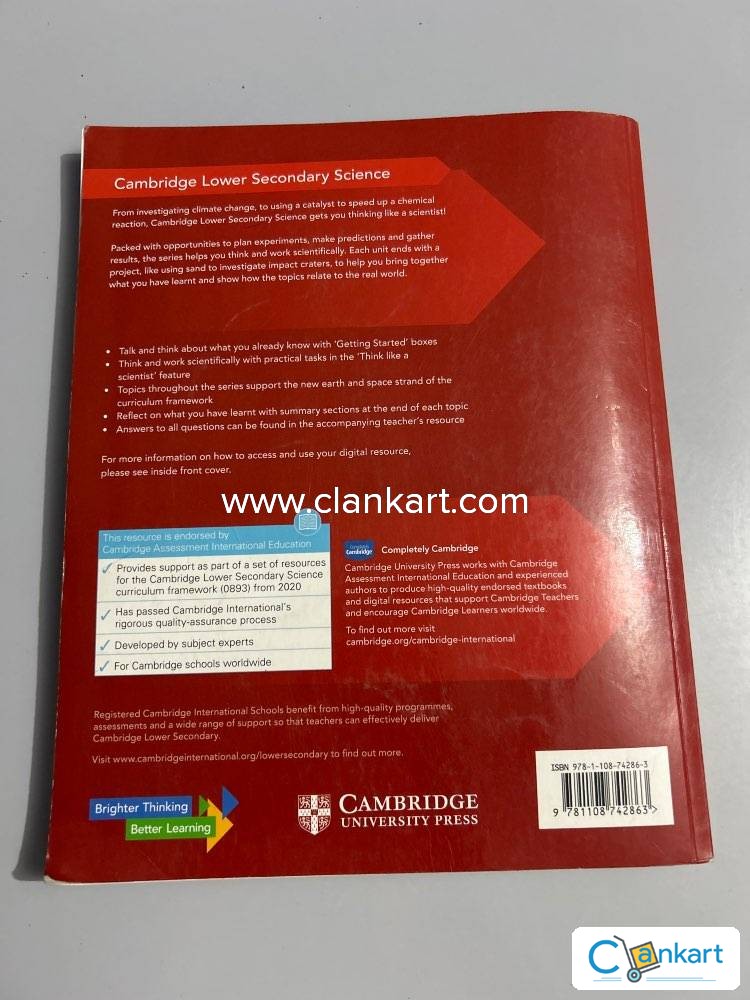 Buy 'Cambridge Lower Secondary Science Learner's Book 9 With Digital ...