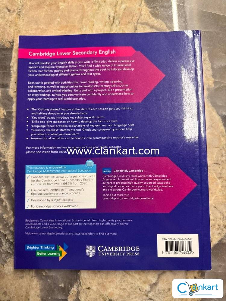 Buy 'Cambridge Lower Secondary English Learners Book 8' Book In ...