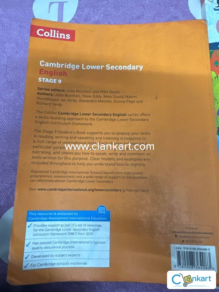 Buy 'Lower Secondary English Student's Book: Stage 9 (Collins Cambridge ...