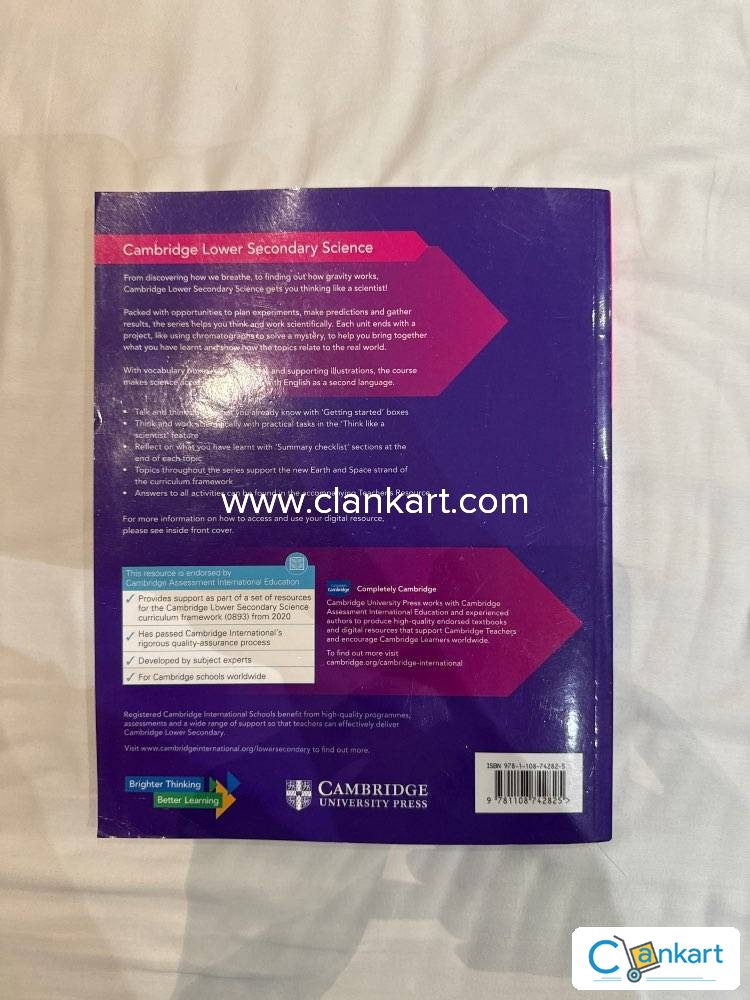 Buy 'Cambridge Lower Secondary Science Learner's Book 8 With Digital ...