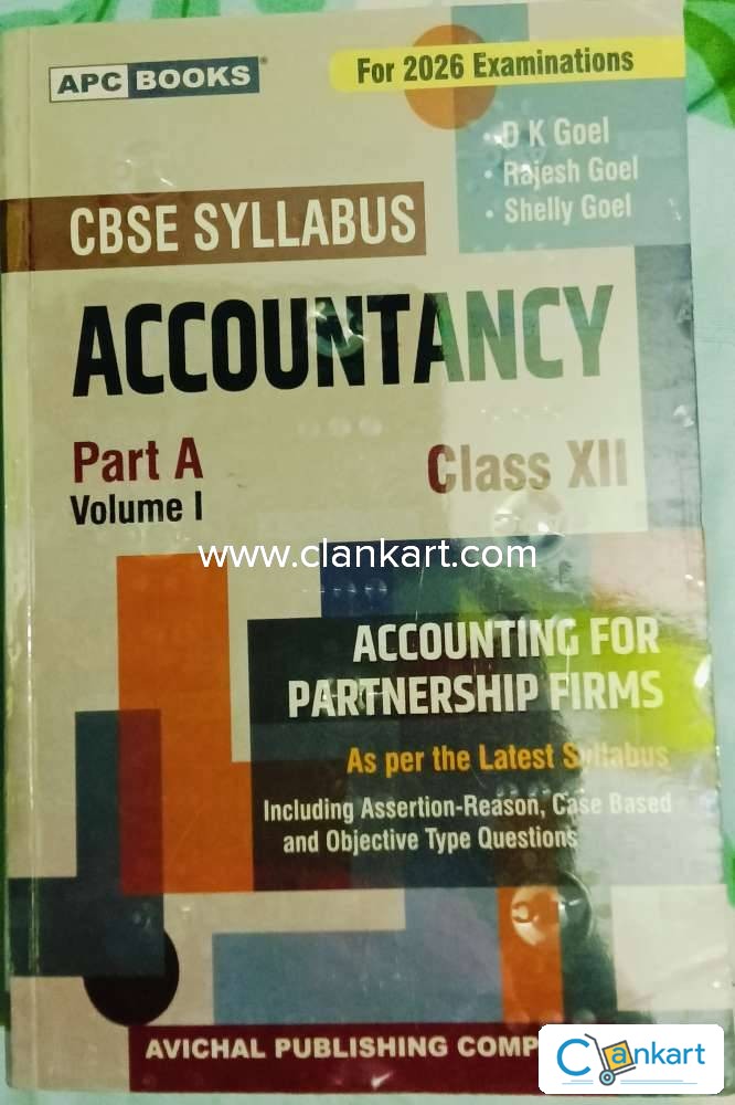 Buy 'Cbse Accountancy Part A Volume 1 Class 12' Book In Excellent ...