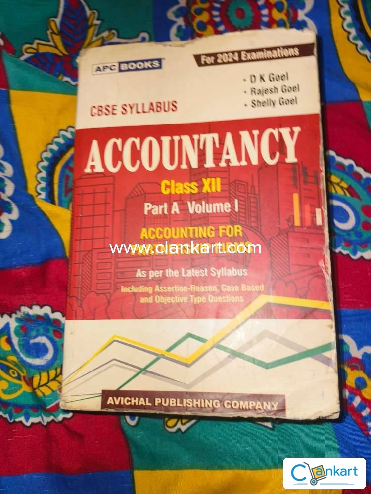 Buy 'Accountancy Class- XII (Part-A) Vol-I' Book In Excellent Condition ...