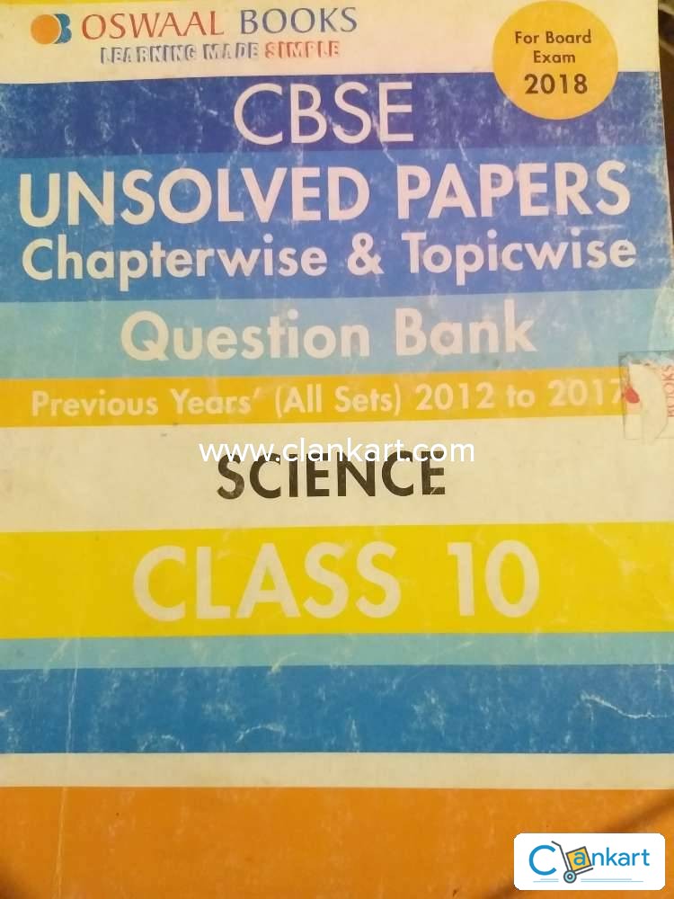 Buy 'CBSE UNSOLVED PAPERS CHAPTERWISE AND TOPICWISE QUESTION BANK ...