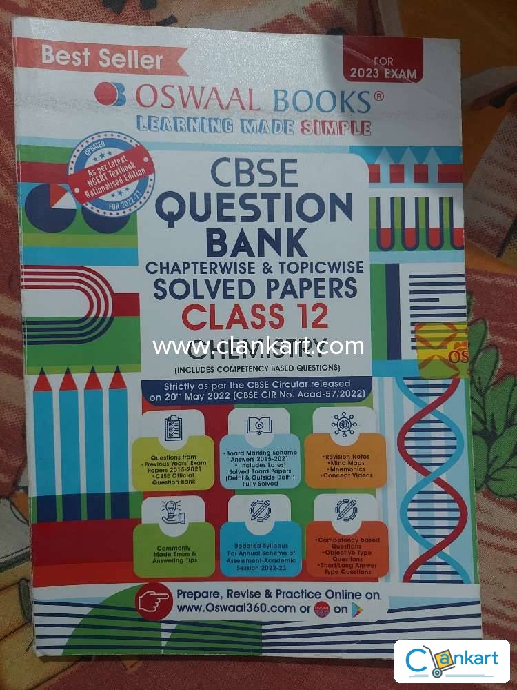 Buy 'Oswaal CBSE Chapterwise & Topicwise Question Bank Class 12 ...