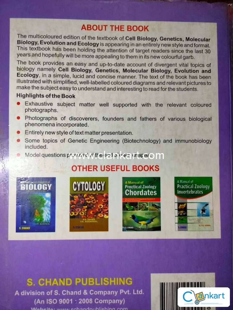 Buy 'Cell Biology,Genetics, Molecular Biology: Evolution And Ecology ...
