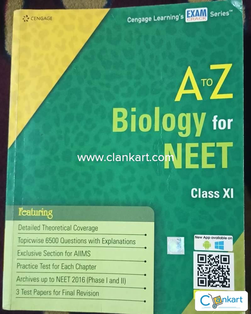 Buy 'Cengage A To Z Biology For Neet Class XI' Book In Fair Condition ...