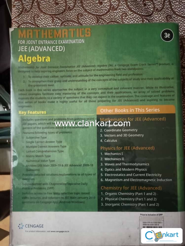 Buy 'Mathematics For Joint Entrance Examination JEE ( Advanced ...