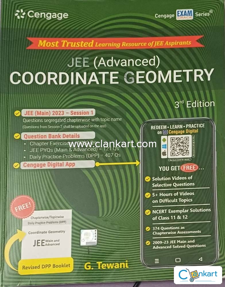 Buy 'Cengage JEE (advanced) Coordinate Geometry' Book In Excellent ...