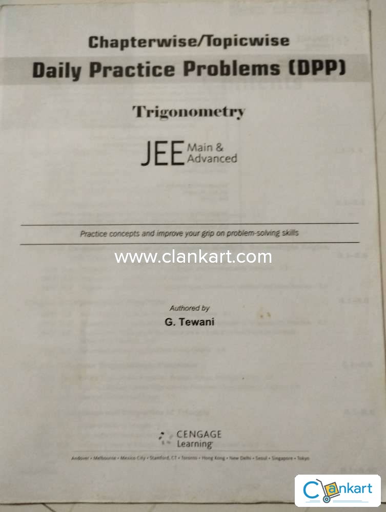 Buy 'Cengage Mathematics Trigonometry For JEE Advanced' Book In ...