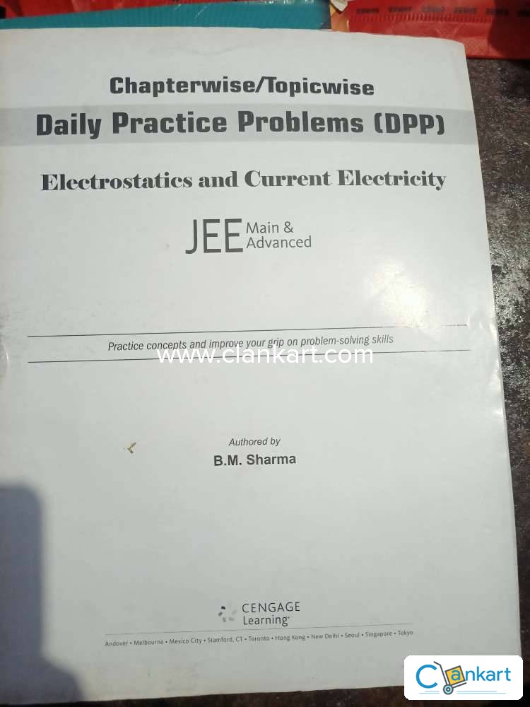 Buy 'Cengage PHYSICS JEE ADVANCED Electrostatics & Current Electricity (B.M. Sharma)' Book In ...