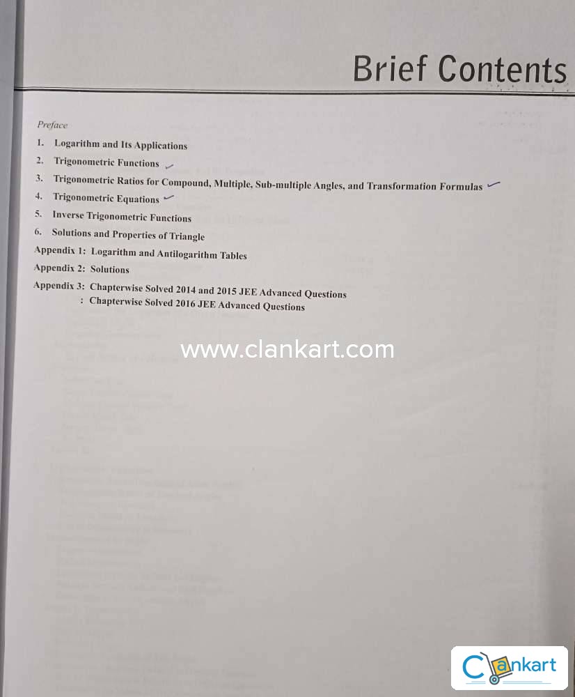 Buy 'Cengage Trigonometry For Jee Advanced By G Tejwani.' Book In ...