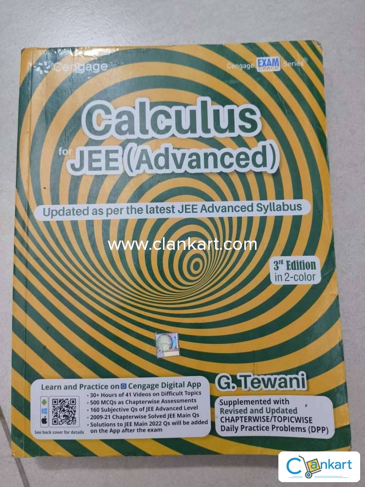 Buy 'Cengage Calculus For Jee Advanced 3rd Edition' Book In Excellent ...