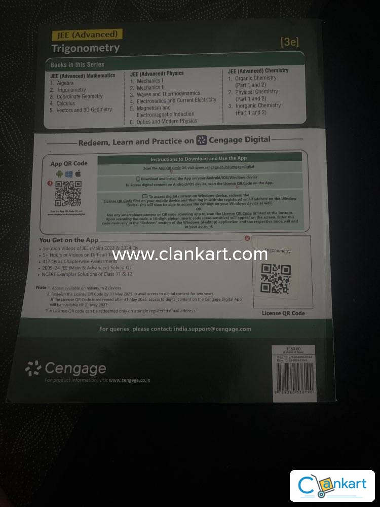 Buy 'Cengage Mathematics Trignometry' Book In Excellent Condition At ...