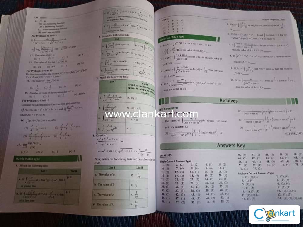 Buy 'Calculus By G Tewani' Book In Excellent Condition At Clankart.com