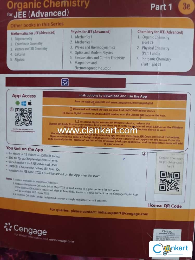 Buy 'Cengage Organic Chemistry Class 11' Book In Excellent Condition At ...
