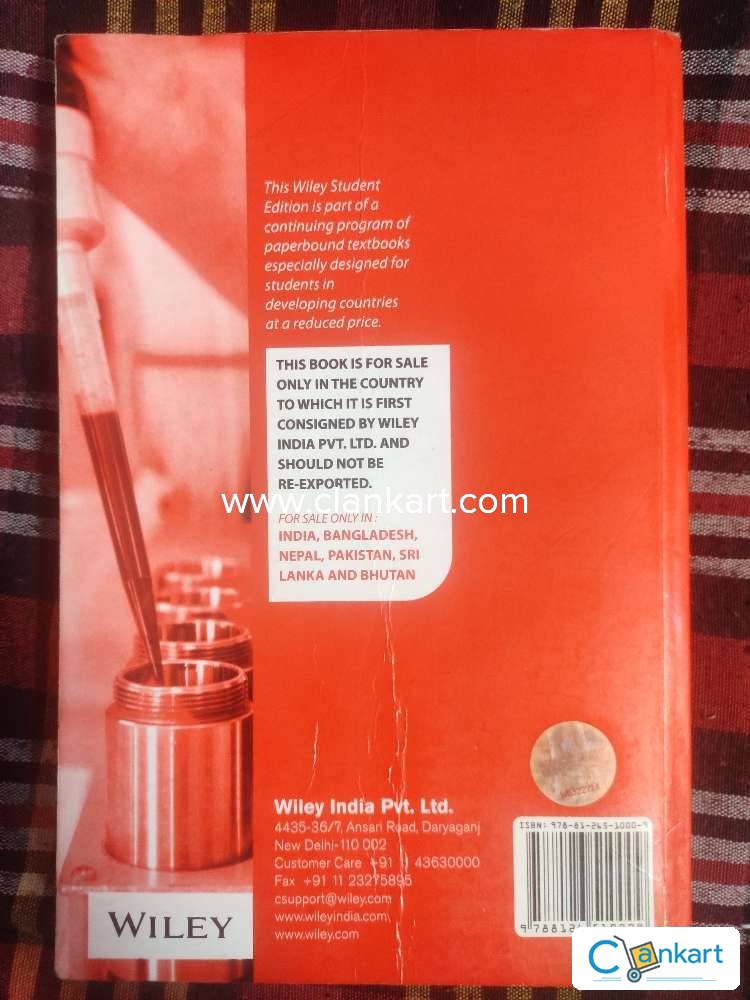 Buy 'Chemical Reaction Engineering' Book In Excellent Condition At ...