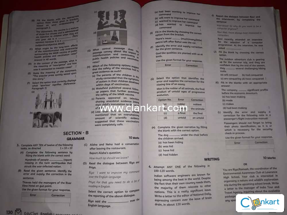 Buy 'Class 10 English Sample Paper' Book In Excellent Condition At ...