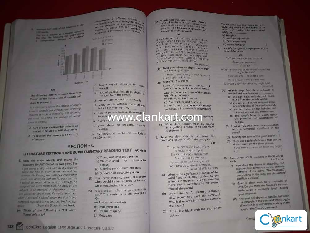 Buy 'Class 10 English Sample Paper' Book In Excellent Condition At ...