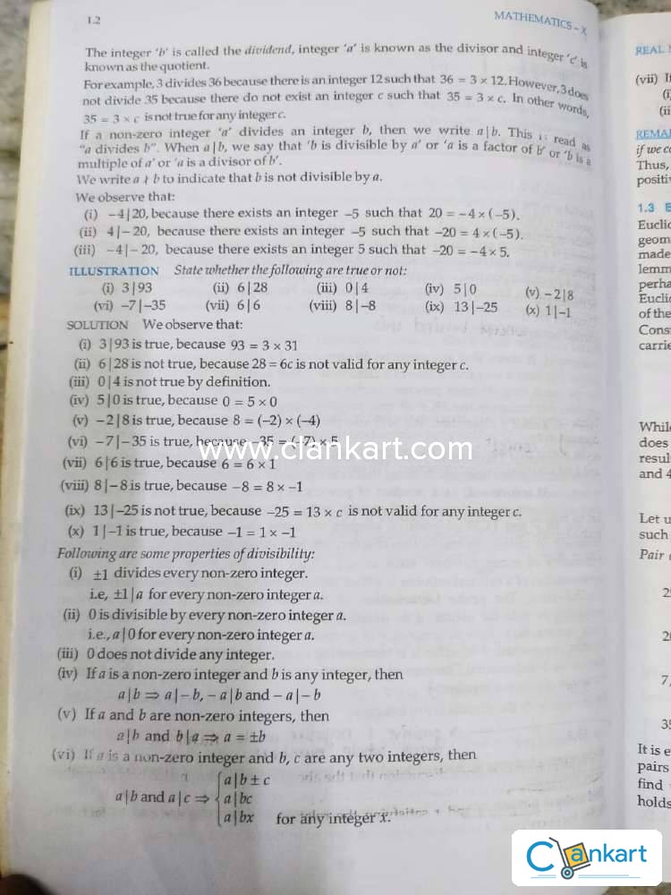 Buy 'MATHEMATICS CLASS X R.D.SHARMA' Book In Good Condition At Clankart.com