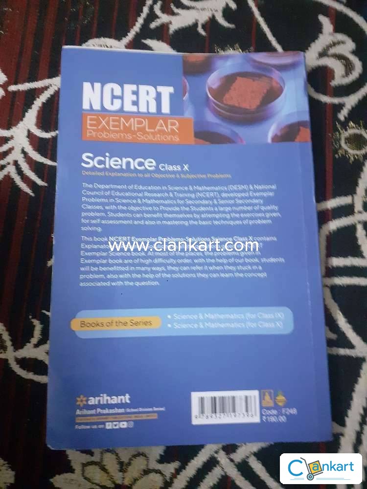 Buy 'NCERT Exemplar Problems-Solutions Science Class 10th' Book In ...