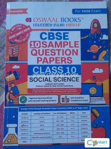 Buy 'Oswaal CBSE Sample Question Papers Class 10 Social Science Book ...