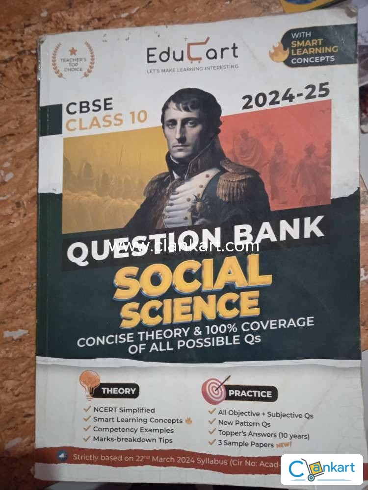 Buy 'Educart CBSE Question Bank Class 10 Social Science 2024-25 (As Per ...