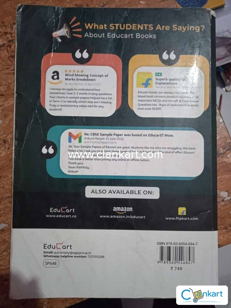 Buy 'Educart CBSE Question Bank Class 10 Social Science 2024-25 (As Per ...