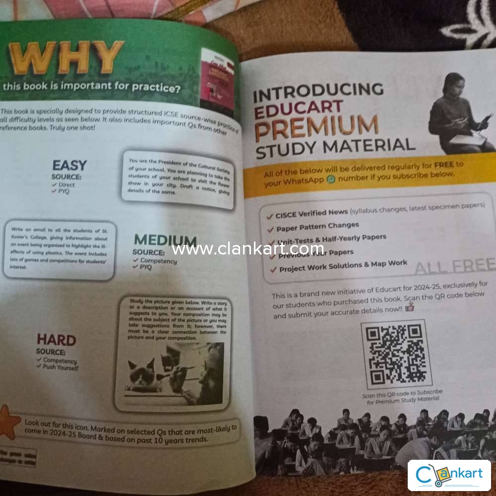 Buy 'Educart ICSE Class 10 Question Bank 2025 English Language One Shot ...