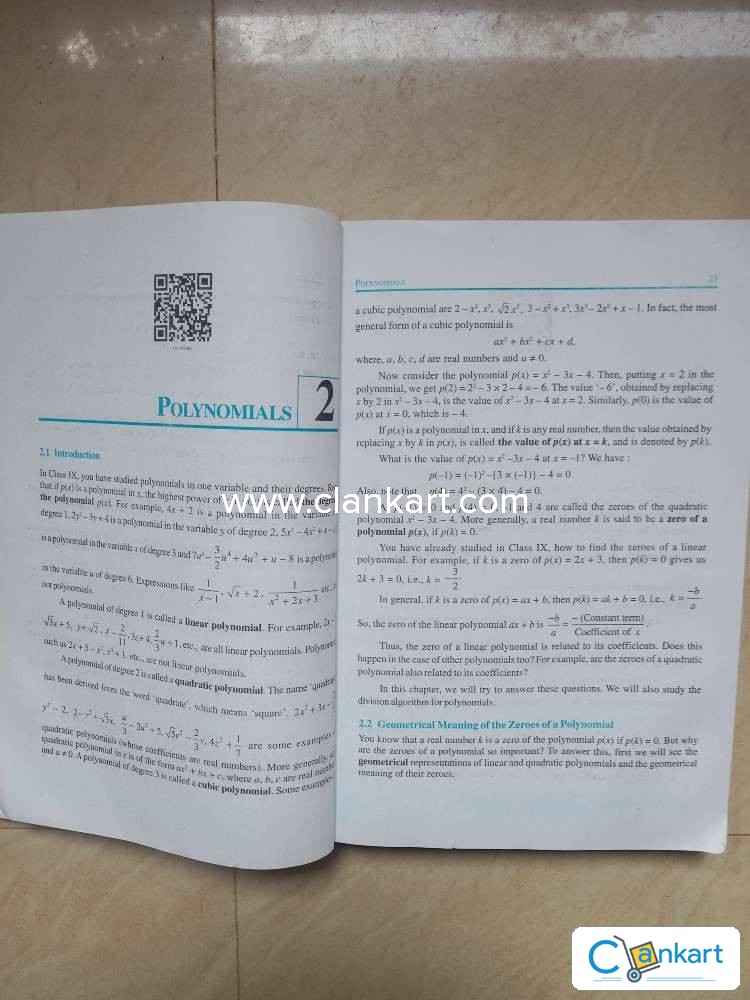 Buy 'Class 10 Maths NCERT' Book In Fair Condition At Clankart.com