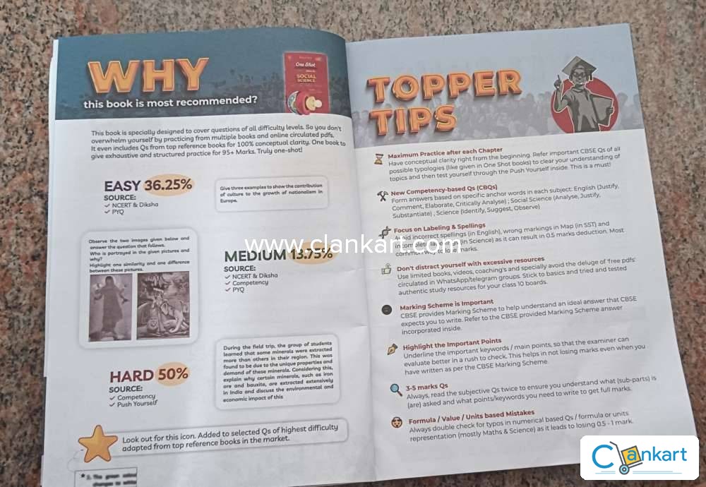 Buy 'One Shot Question Bank Social Science' Book In Excellent Condition ...