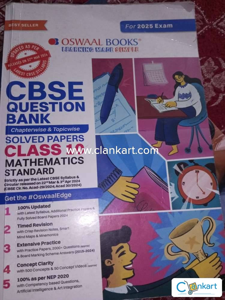 Buy 'Oswaal CBSE Question Bank Class 10 Mathematics (Standard ...