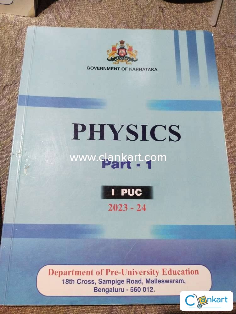 Buy 'Ncert Physics Class 11 Part -1and Part -2' Book In Good Condition ...