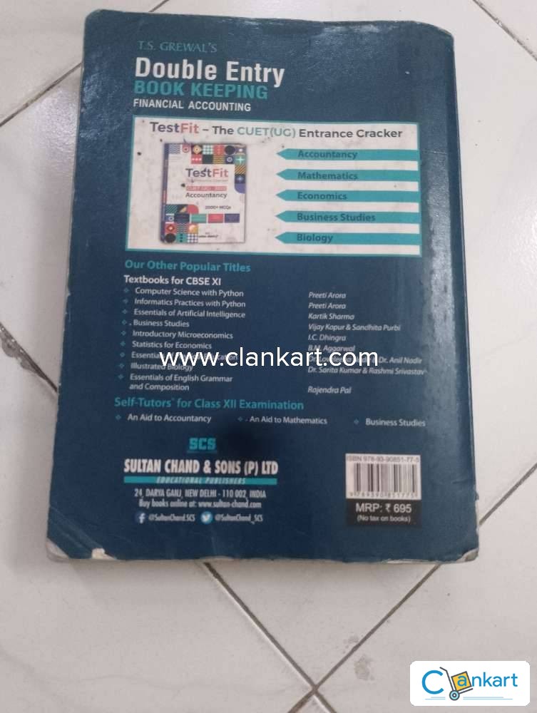Buy 'T.S. Grewal's Double Entry Book Keeping: Financial Accounting ...